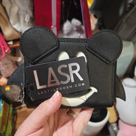 Loungefly | Bags | Loungefly Mickey Mouse Bat Lasr Exclusie Wallet ...